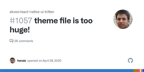 Theme File Is Too Huge · Issue 1057 · Akveoreact Native Ui Kitten