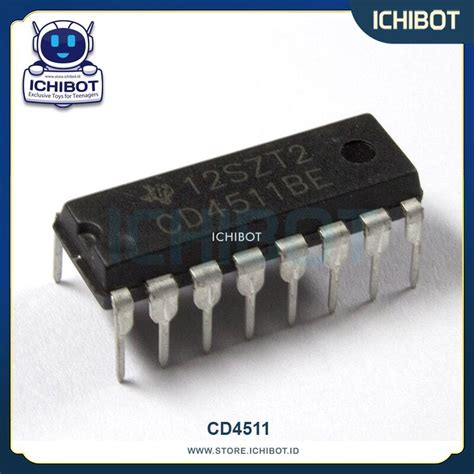 Ic Cd4511 Cd4511be Dip Encoder Decoder Multiplexer Bcd To 7 Segment