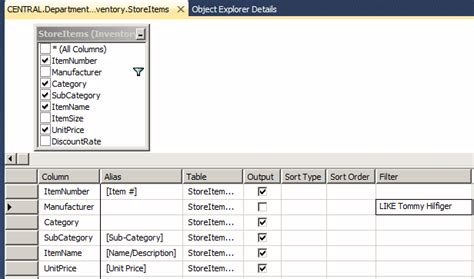 Microsoft SQL Server Lesson Topics On Filtering Records