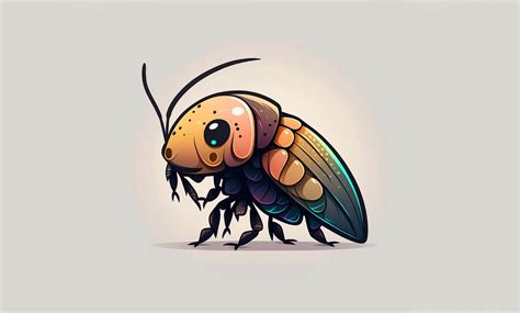 Cute Roach Kawaii Clipart Graphic By Poster Boutique · Creative Fabrica