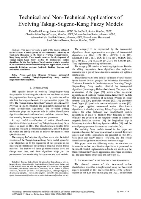 Pdf Technical And Non Technical Applications Of Evolving Takagi