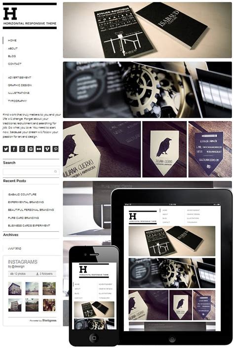 Dessign Horizontal Grid Responsive WordPress Theme GPLPlus