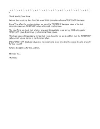 Sql Server L SQL SERVER 2000 Timestamp Datatype PDF