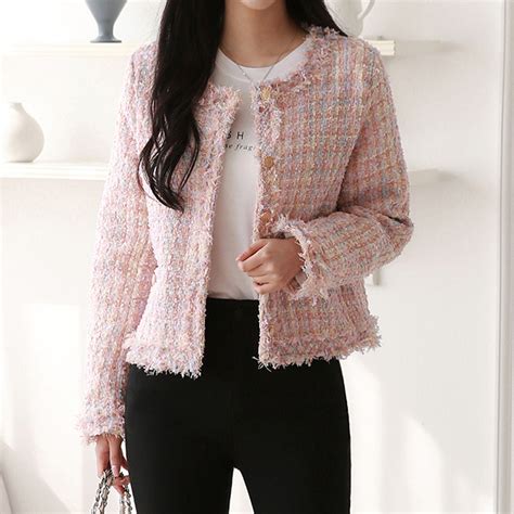 프린지 트위드 라운드 자켓o2303jk034a