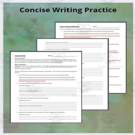 Concise Writing Practice By Teach Simple
