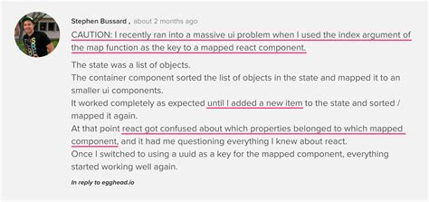 React中用index做列表的key值是反模式 Kinboys Note