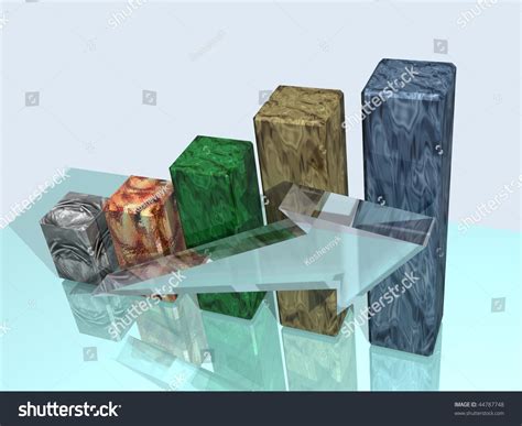 Multi Colored Pie Chart By Bar Graphs 3d Illustration Over 86 Royalty Free Licensable Stock