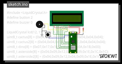 Dino Wokwi ESP32 STM32 Arduino Simulator