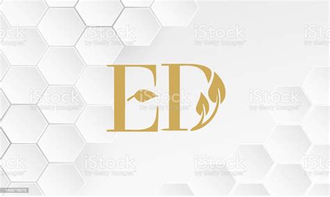 Ed De 추상 편지 로고 모노그램 0명에 대한 스톡 벡터 아트 및 기타 이미지 0명 개념 검은색 Istock