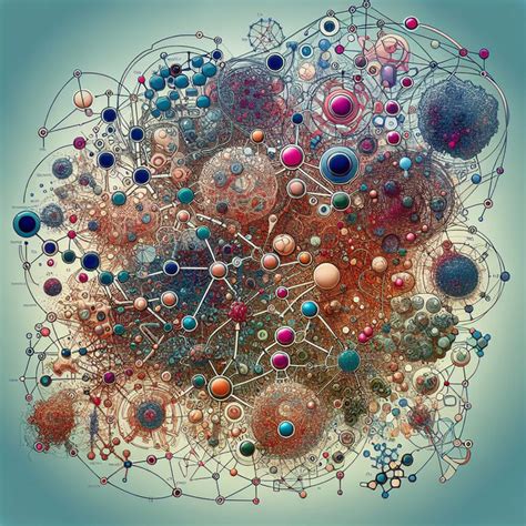 Tumor Microenvironment Cellular Interactions Abstract Ai Art