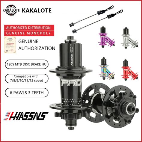 Free T🎁 Hassns Pro7 Mtb Hub 6 Pawls 3 Teeth 32 Hole Ultralight Hub