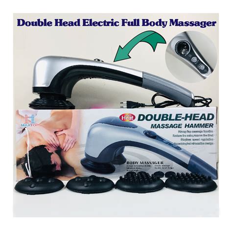 Double Head Electric Full Body Massager Neck Back Leg Massage Machine