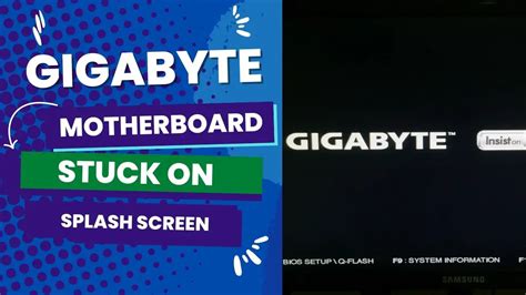 Gigabyte Motherboard Stuck On Splash Screen FIXED 2025 Best