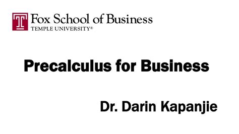 Introduction Video Vault Fox School Of Business Temple University