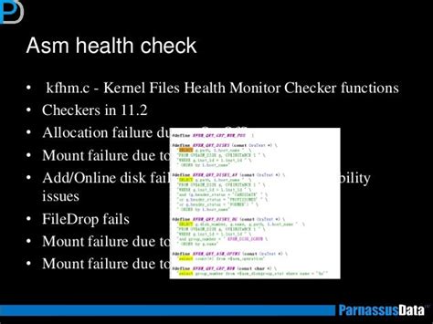 Prm Dul Oracle Database Health Check