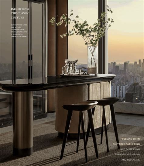 Pin by Eve LUXURY DESIGN IDEAS on 餐厅氛围图 Bar table design Home bar