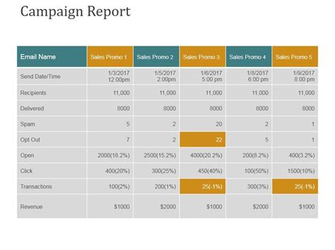 Campaign Report Ppt Powerpoint Presentation Pictures Outfit