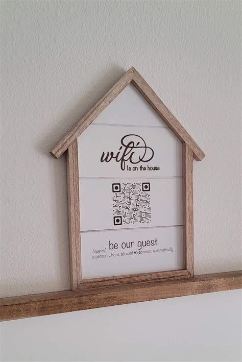 Wifi QR Sign Design FREE Code Generator And Directions With The Digital File Etsy