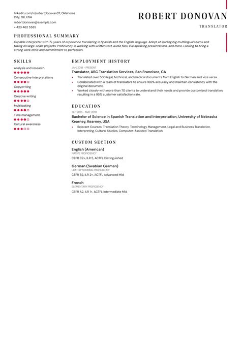 How To Craft A Translator Resume That Stands Out