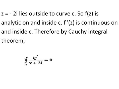 Cauchy Integral Theorem And Formula Complex Variable And Numerical Method
