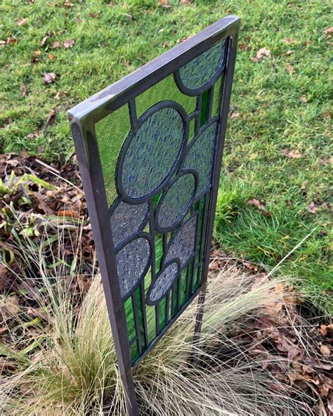 Allium Flower Glass Garden Art