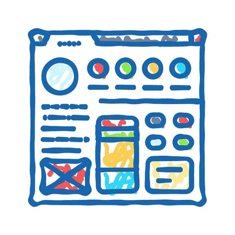 Style Guide Ux Ui Design Icon Doodle Illustration 62458043 Vector Art