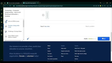 Practice Question Using While Loops Khan Academy Youtube