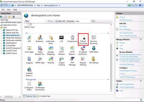 How To Set Default Document For Website In Iis Accuwebhosting