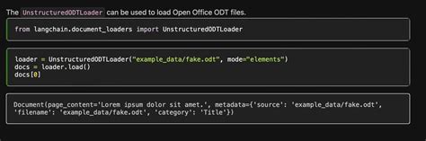 Langchain On Twitter 📃load Odt Files Use Unstructuredio To Load