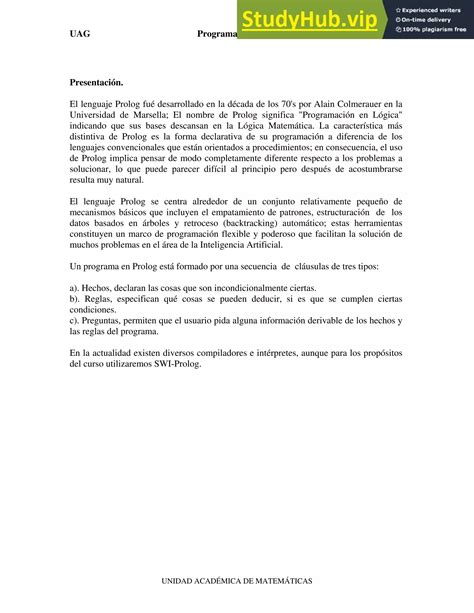 Apuntes De PROGRAMACI N EN PROLOG PDF