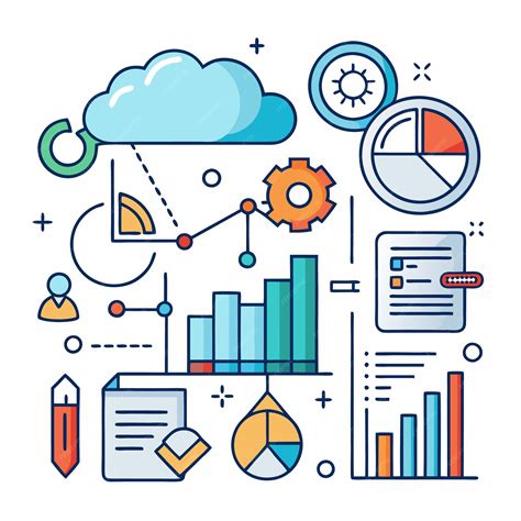 Colorful Infographic With Charts Graphs And Icons Representing Business Data Analysis And
