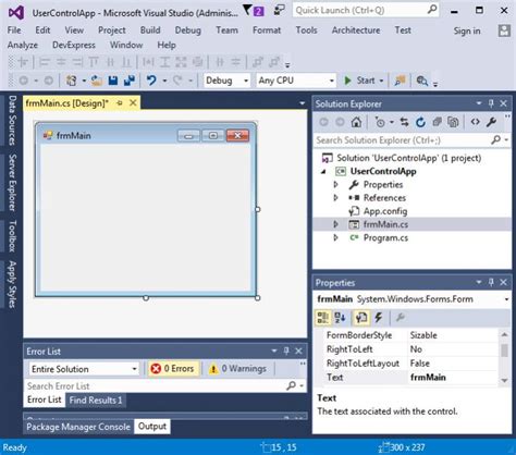 Windows Form การใช้ User Control กับ Menustrip สร้างฟร์อมแบบแบบง่ายๆ