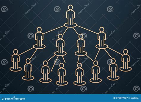 Hierarchy Diagram Icon Doodle Illustration Cartoon Vector 378953643