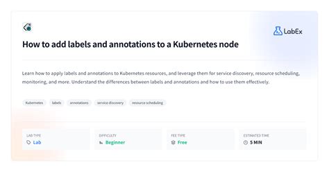 how to add labels and annotations to a kubernetes node labex
