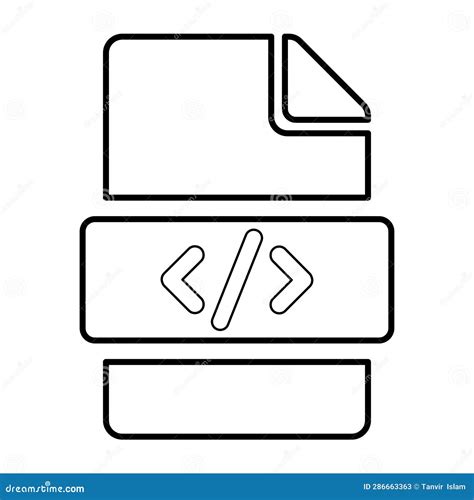Code File Format Icon Stock Illustration Illustration Of Coding 286663363