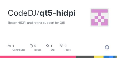 Github Codedjqt5 Hidpi Better Hidpi And Retina Support For Qt5