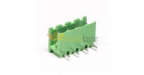 Right Angle Terminal Block Pin Green Pluggable Connector