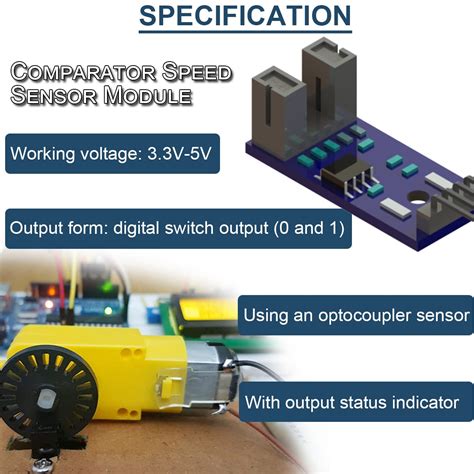 10pcs Comparator Speed Sensor Module Lm393 Chip Motor Measuring Slot Type Ir