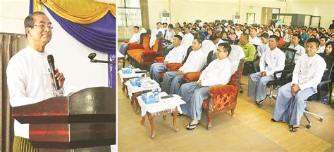 ဒုတိယဝန်ကြီး ဦးဝင်းရှိန် ဒဂုံ ဆိပ်ကမ်း စက်မှုဇုန်တွင် အခြေခံအလုပ်သမား