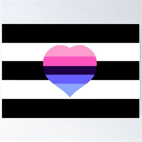 Omniromantic Heterosexual Flag Poster For Sale By Sanguinedesigns Redbubble