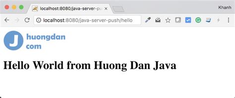 learn about server push in java huong dan java