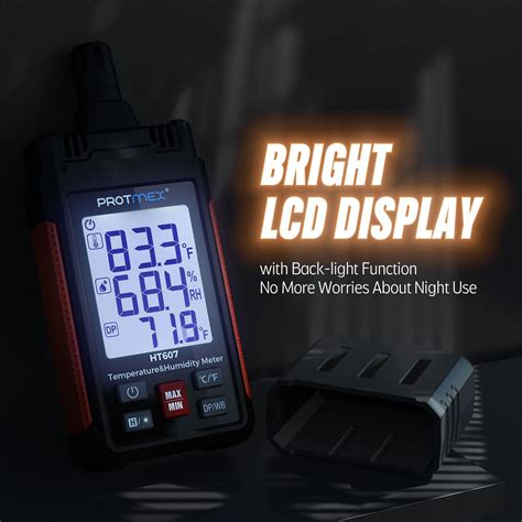 Snapklik Com Protmex HT607 Temperature Humidity Meter High Precision Digital Hygrometer