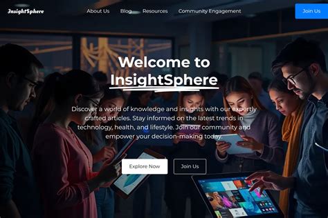 Best Informational Blog Website Template