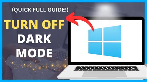 How To Turn Off Dark Mode In Windows 10 Easy Tutorial Youtube