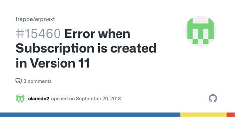 Error When Subscription Is Created In Version Issue Frappe Erpnext Github