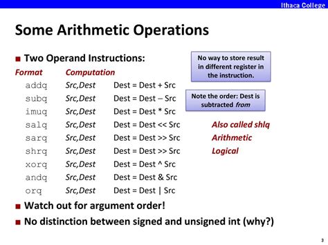 Machine Level Programming Iii Arithmetic Comp 21000 Introduction To