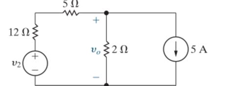 solved use the principle of superposition to find v in the