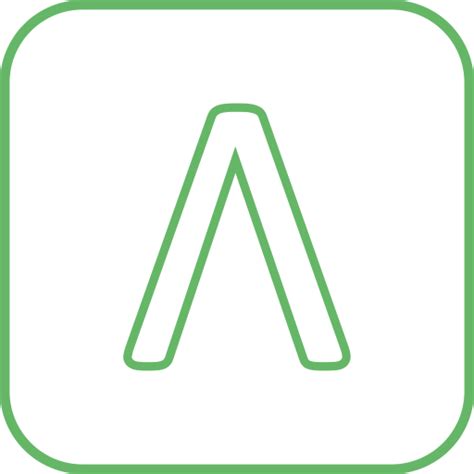 Icono De Lambda Generic Color Outline