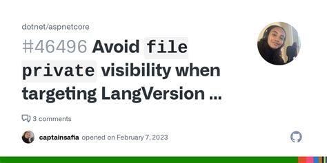 Avoid File Private Visibility When Targeting LangVersion