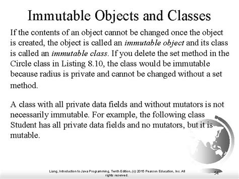 Chapter 9 Objects And Classes Liang Introduction To